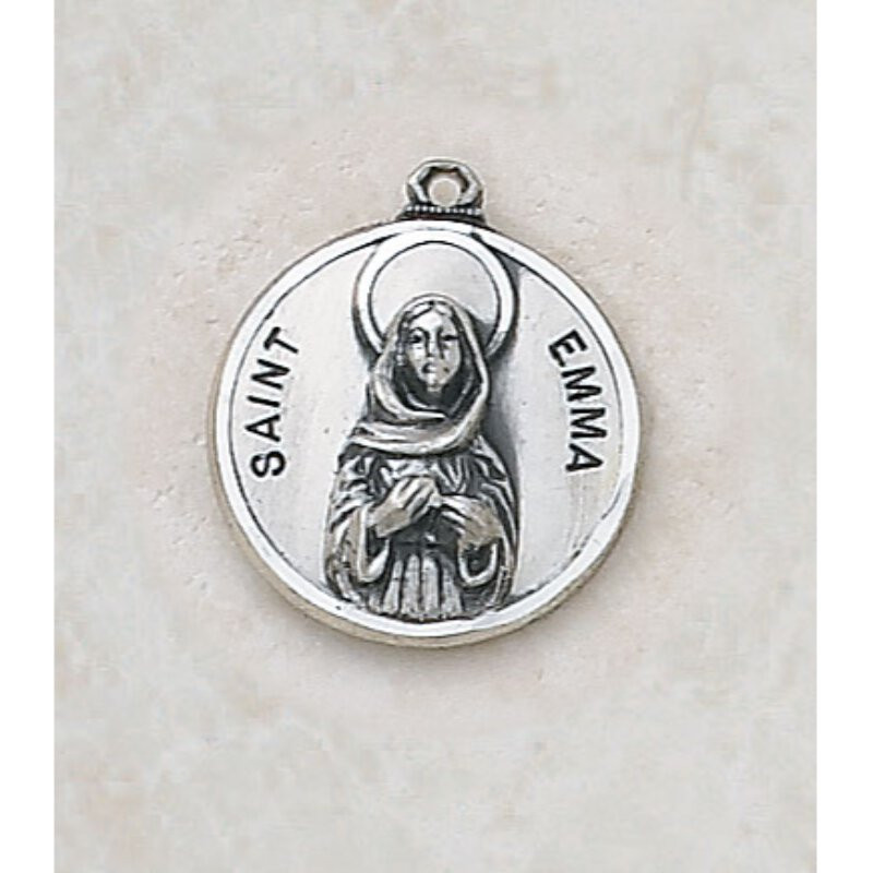 Saint Emma Medal - in Sterling Silver - [Consumer]Catholic Gifts & More