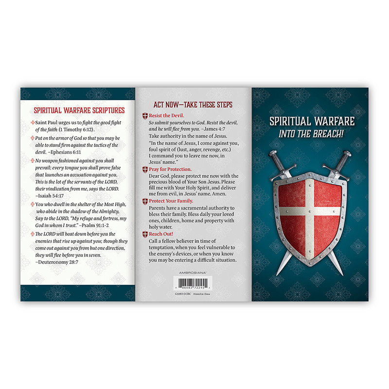 Spiritual Warefare Pocket Cards - 24/pk - [Consumer]Catholic Gifts & More