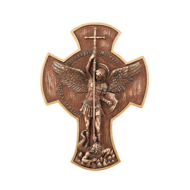 Saint Michael Wall Cross - [Consumer]Catholic Gifts & More