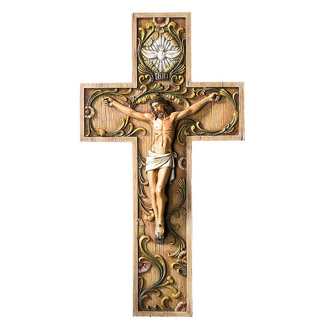 Holy Spirit Filigree Wall Crucifix