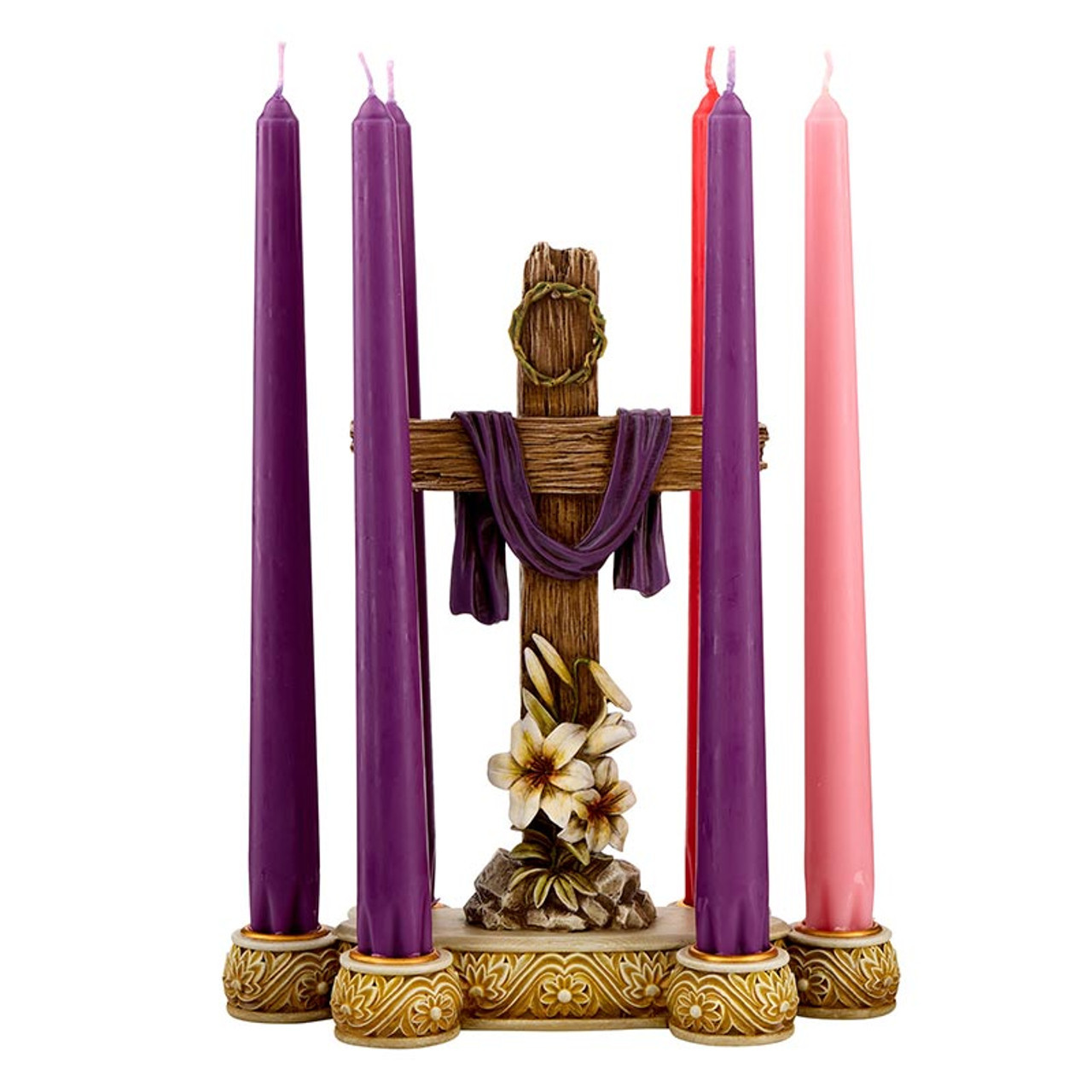 Lenten Cross Candleholder - [Consumer]Catholic Gifts & More