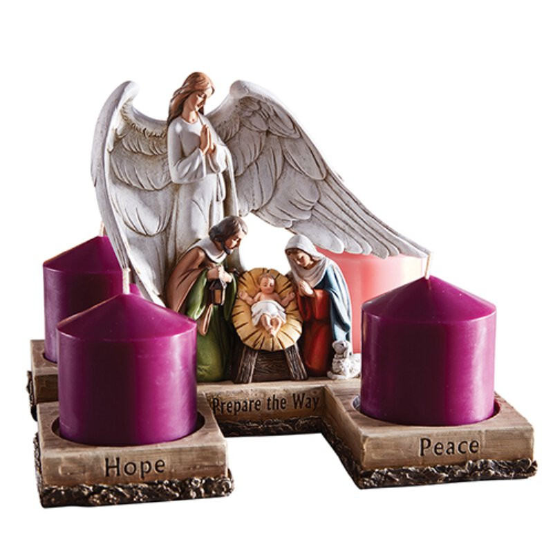 Nativity Advent Candleholder - [Consumer]Catholic Gifts & More