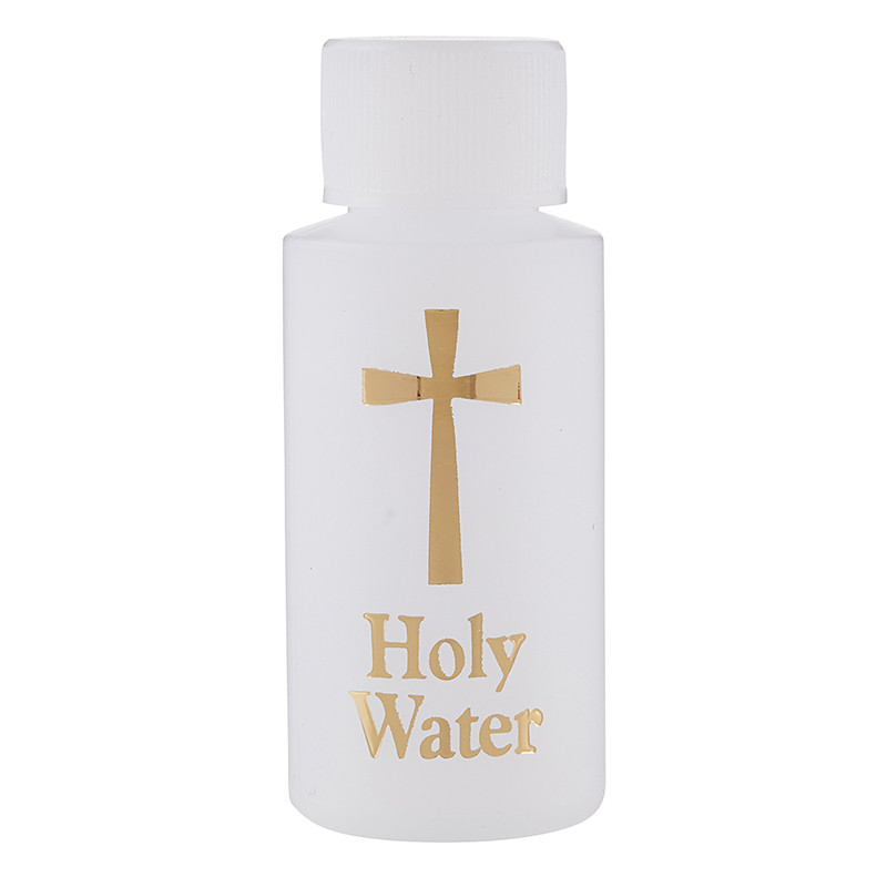 Gold Stamped Holy Water Bottles -12/pk - Catholic Gifts and More