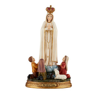 Our Lady of Fatima with Children - Catholic Figurine - [Consumer ...