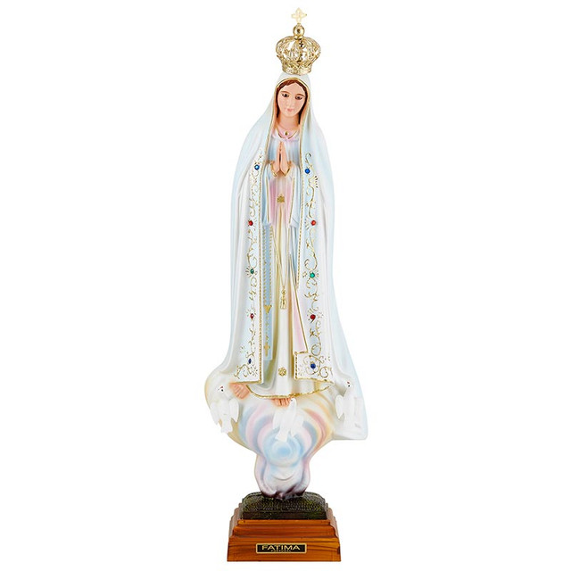 Our Lady of Fatima with Children - Catholic Figurine - Catholic Gifts ...
