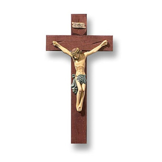Tomaso Budded Wall Crucifix - 10" Size - Catholic Gifts and More