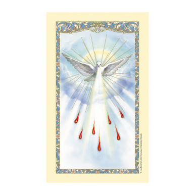Holy Spirit Laminated Holy Cards - 25/pk - [Consumer]Catholic Gifts & More