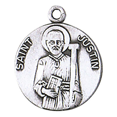 Saint Justin Patron Saint Medal