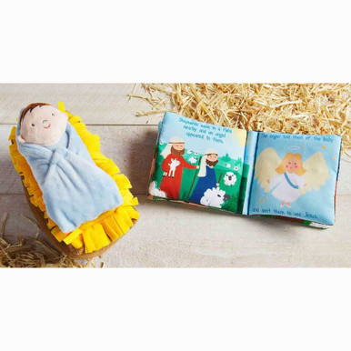 Nativity Book with Singing Baby Jesus - [Consumer]Catholic Gifts & More