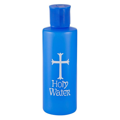 4 oz Blue Holy Water Bottles - 24/pk