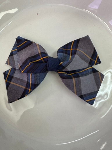 P57 Large 2 1/4" x 6" wide plaid bow - Educational Outfitters - Tampa