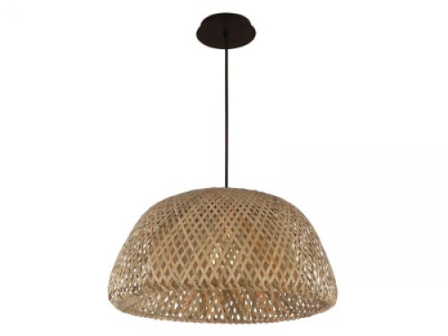 Tulum 17'' Bamboo Wicker Pendant with Black Accents (4450|HF1003-BW ...