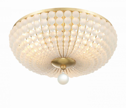 Bella 3 Light Antique Gold Semi Flush Mount (205|BLA-10660-GA ...