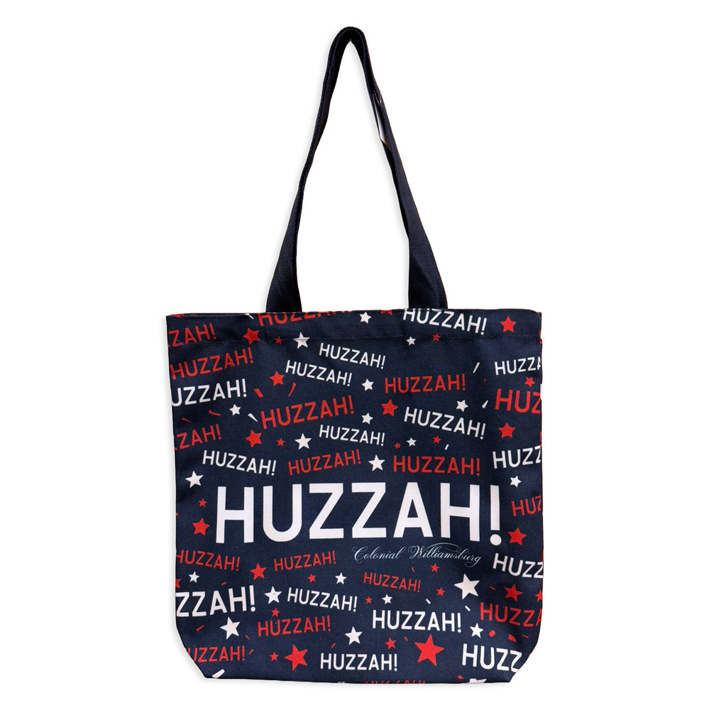 Colonial Williamsburg "Huzzah!" Canvas Tote Bag