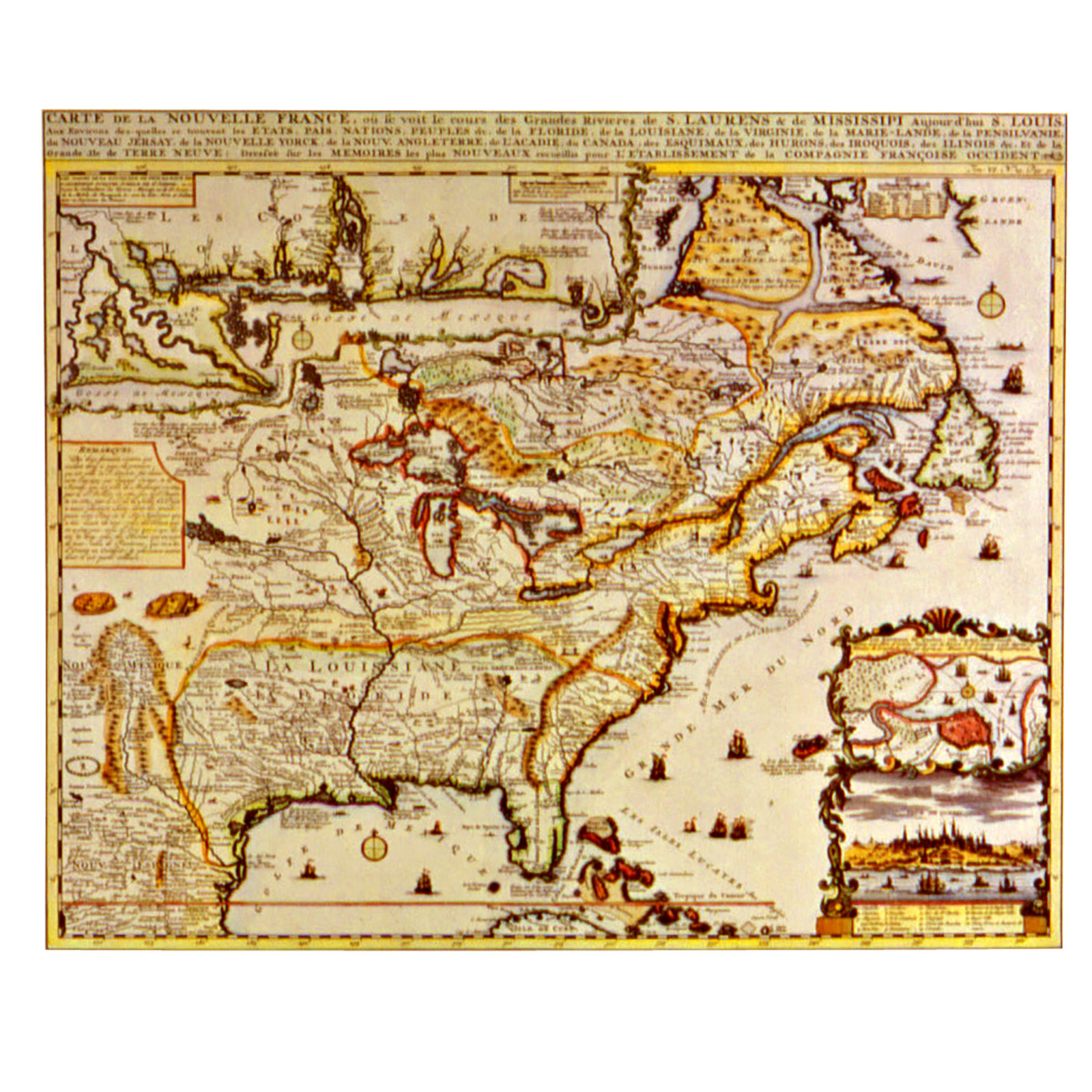 Map of New France