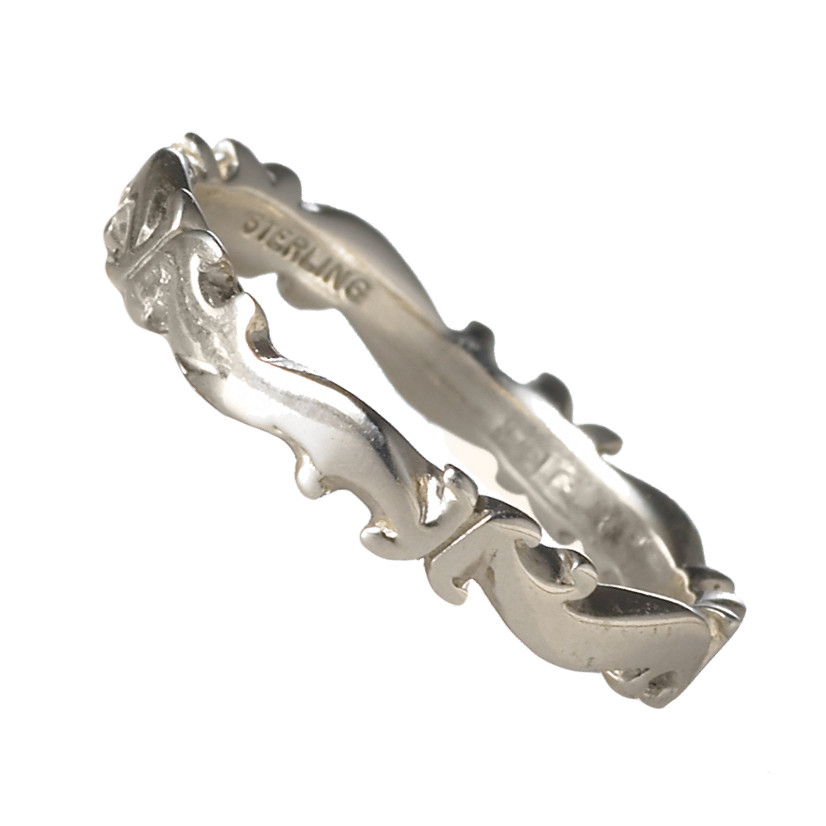 Sterling Silver Scroll Ring