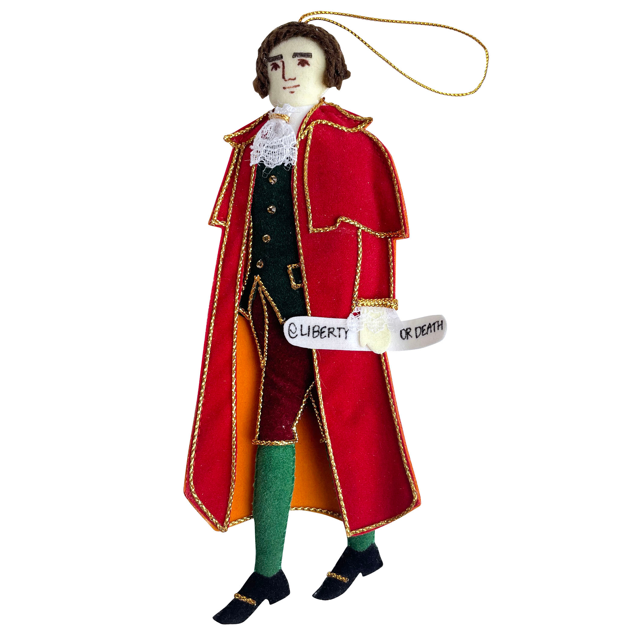 Patrick Henry Fabric Ornament
