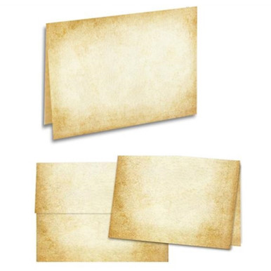 Aged Parchment Notecard Set