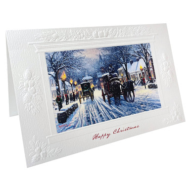 Colonial Christmas Embossed Christmas Cards