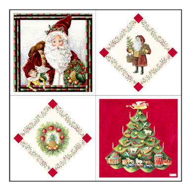 "Vintage Christmas" Quilt Blocks & Labels by Marcia Long