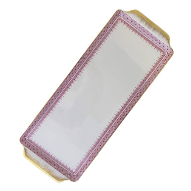 Pink Lace Porcelain Sandwich Tray