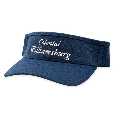 Colonial Williamsburg Embroidered Navy Blue Performance Visor