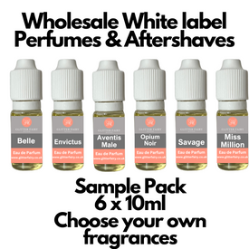White Label Fragrance Sample Pack – Perfume & Aftershave (6 x 10ml ...