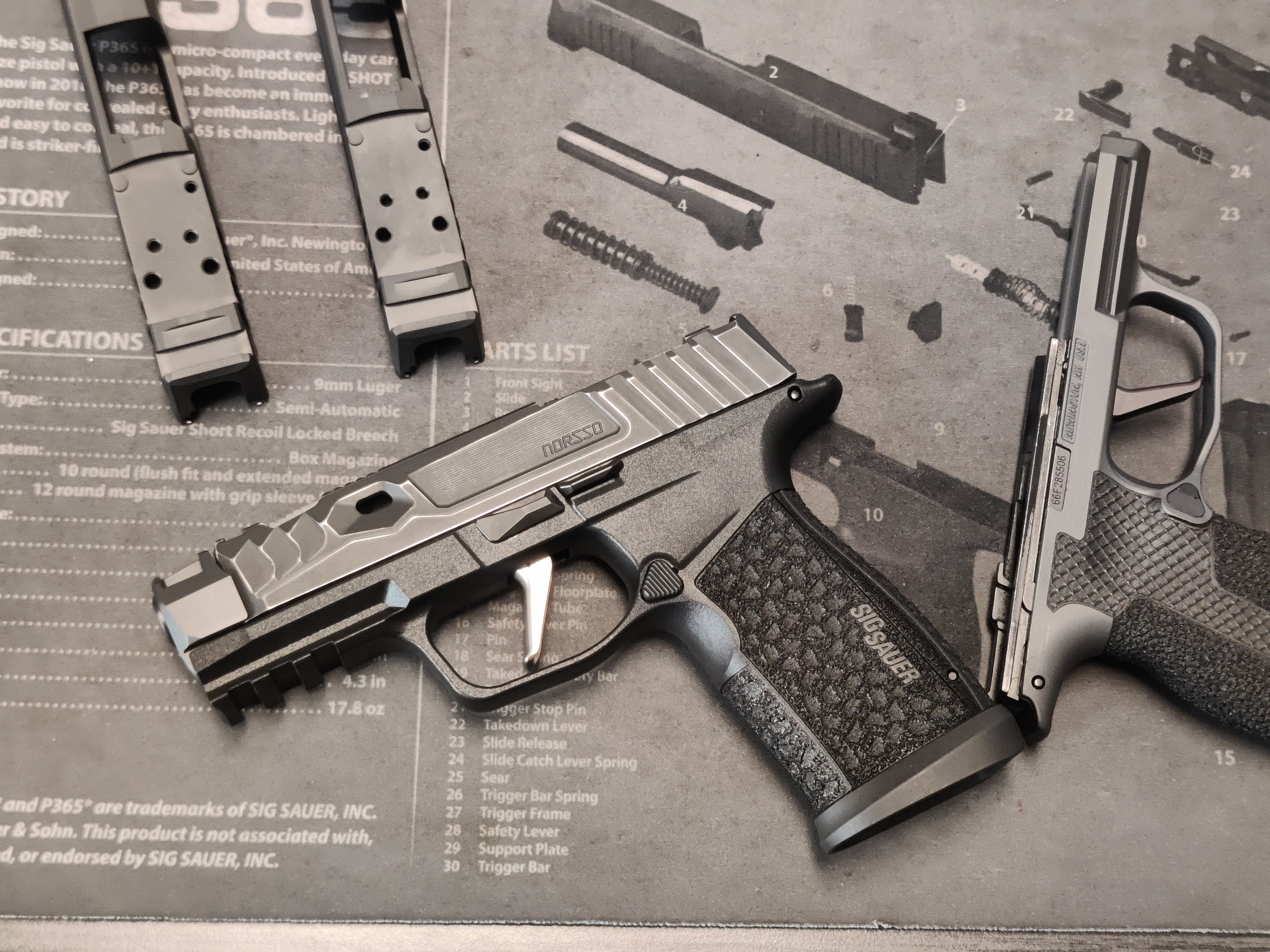 Norsso P365 Slide fitment with the P365 Radian Afterburner + Ramjet ...