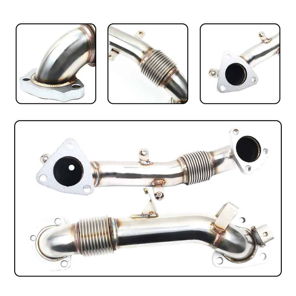 2017-2022 GM/Chevrolet 6.6L Duramax L5P Stainless Steel Turbo Up-Pipes ...