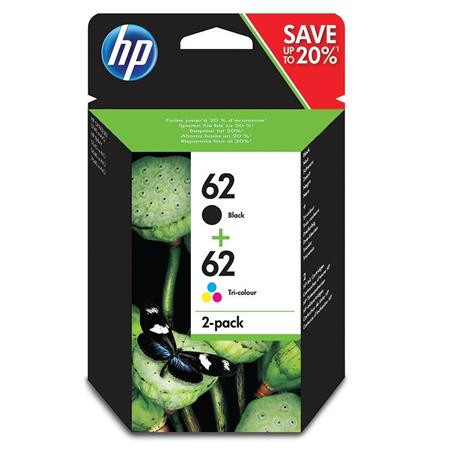 Genuine HP 62 Black/Colour Ink Cartridges