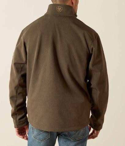 Ariat® Men's Earth Green Heather Logo Softshell Jacket