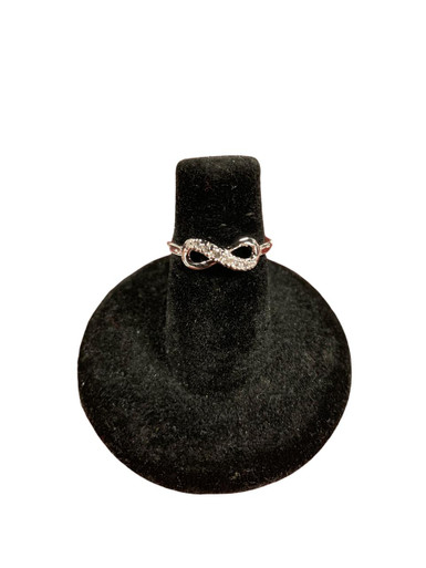 R.S. Covenant® Brass/Rhodium Cubic Zirconia Infinity Ring