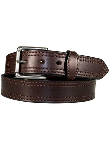 Gingerich Belts® Men's Brown Double Stitched Leather Belt