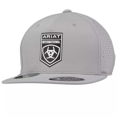 Ariat® Grey FlexFit110 Performance Mesh Snapback Cap