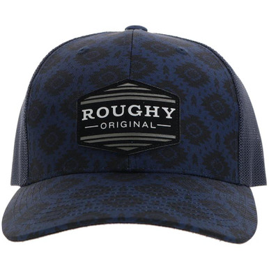 Hooey® Navy with Black Aztec Tribe Roughy Original Patch Cap