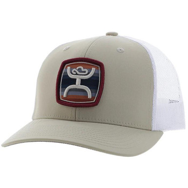 Hooey® Tan/White Serape Zenith Cap
