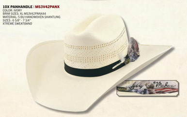 Milano® Larry Mahan™ 10X Panhandle Straw Hat