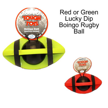 Happy Pet Tough Durable Rubber Boingo Rattle Rugby Ball Dog Toy ...