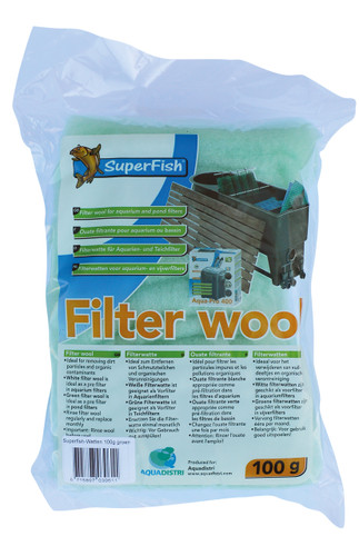 Superfish Green Cotton Filter Wool 100g - Kettering Koi