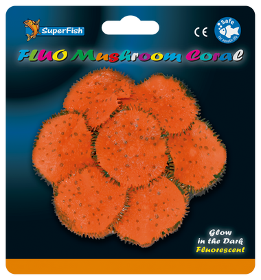 SuperFish Fluorescent Mushroom Orange - Kettering Koi