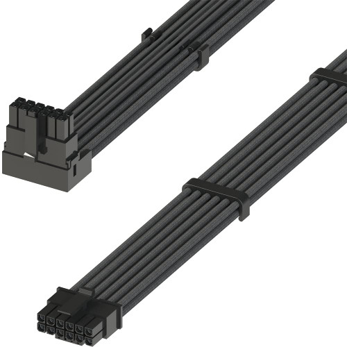 LINKUP - AVA Left Angle 600W PCIE 5.0 12VHPWR (16Pin/12+4) 16AWG ...
