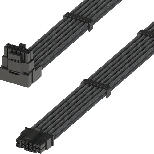 LINKUP - AVA Right Angle 600W PCIE 5.0 12VHPWR (16Pin/12+4) 16AWG ...