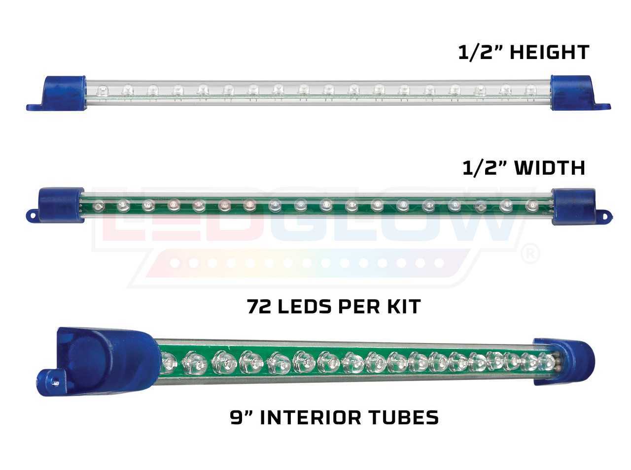 LEDGlow | Pink 4PC Car Interior LED Lights