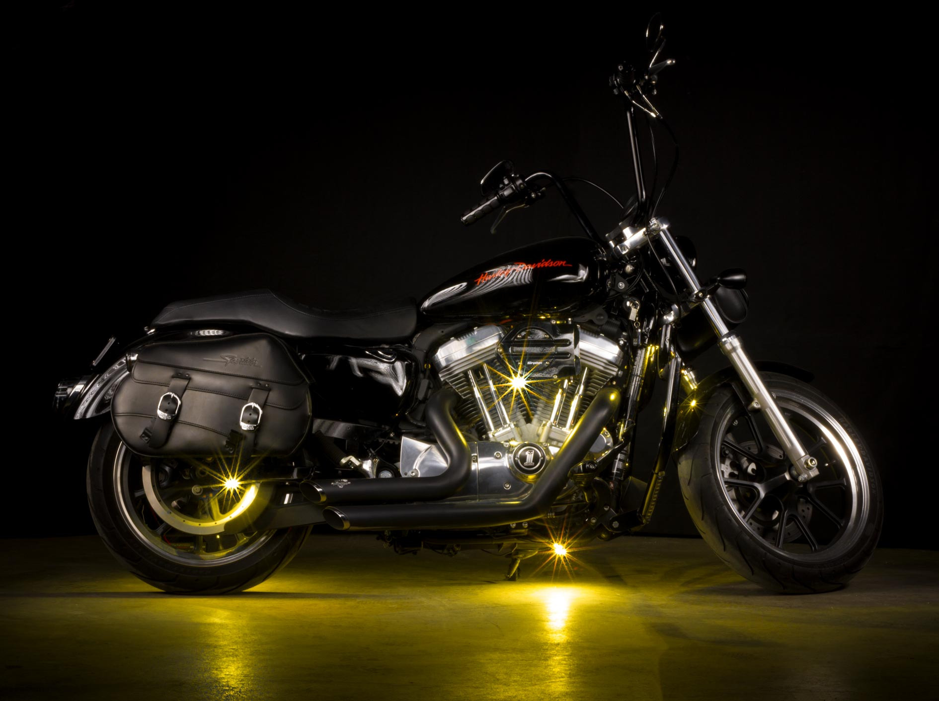 LEDGlow | Yellow LED Pod Lights For Motorcycles and ATVs
