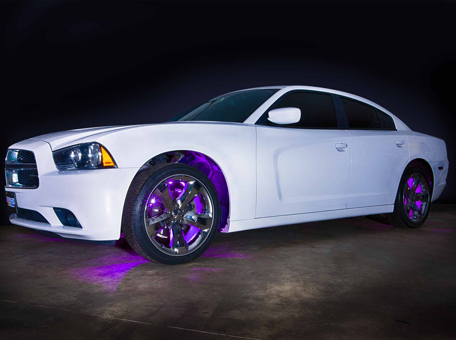 LEDGlow | Purple Wheel Well Lights for Cars and Trucks