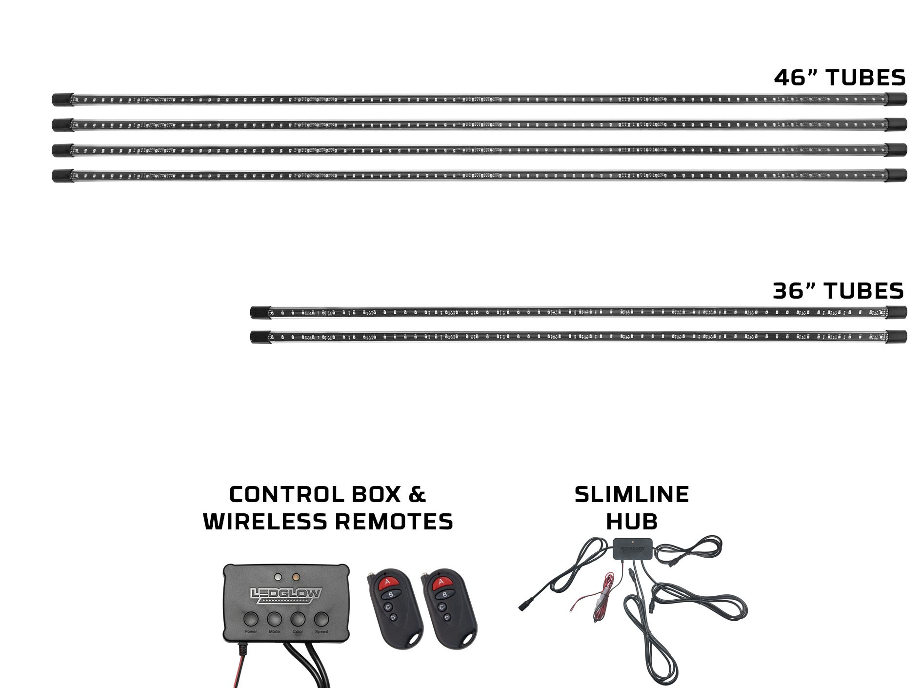 LEDGlow | Million Color Slimline LED Limousine Underbody Lighting Kit