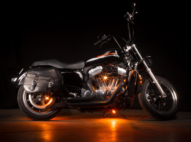 LEDGlow | Orange LED Pod Lights For Motorcycles and ATVs