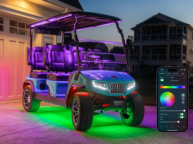 LEDGlow | Bluetooth Million Color LED 4-Seater Golf Cart Underglow