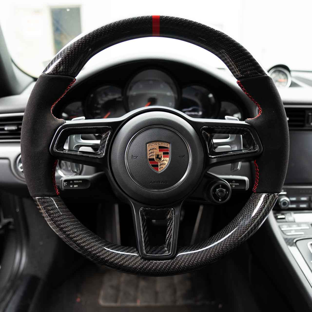 Rennline Carbon Fiber Steering Wheel Insert - Rennline