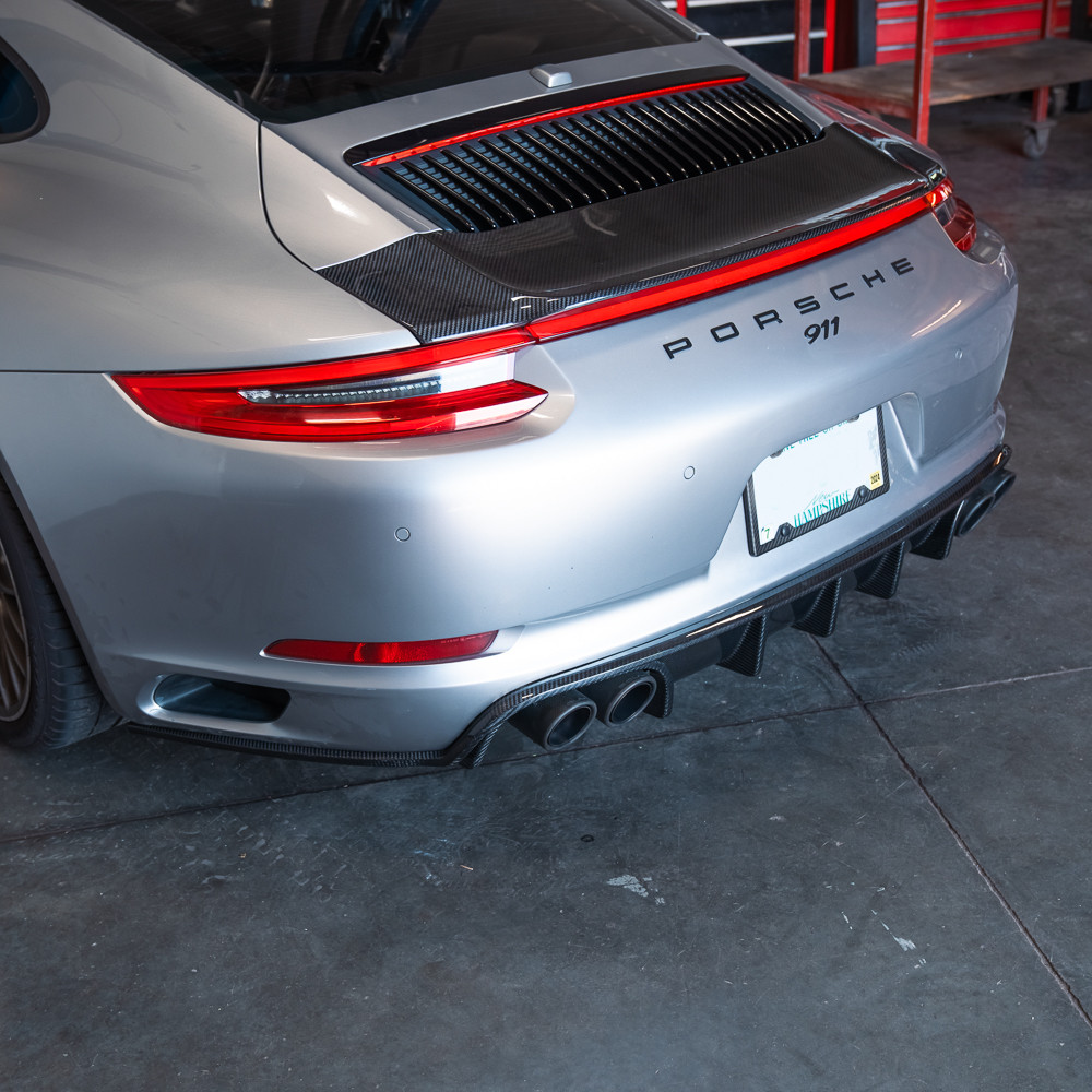 Rennline Carbon Fiber Dual Exit Diffuser - SKU# E377